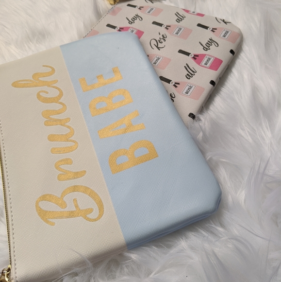 Ruby + Cash | Bags | Brunch Babe Travel Cosmetic Bag Set Nwt | Poshmark